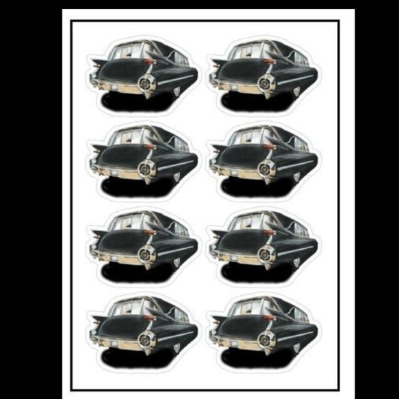 Design | 1959 Cadillac Hearse Laminated Stickers 53 | Poshmark